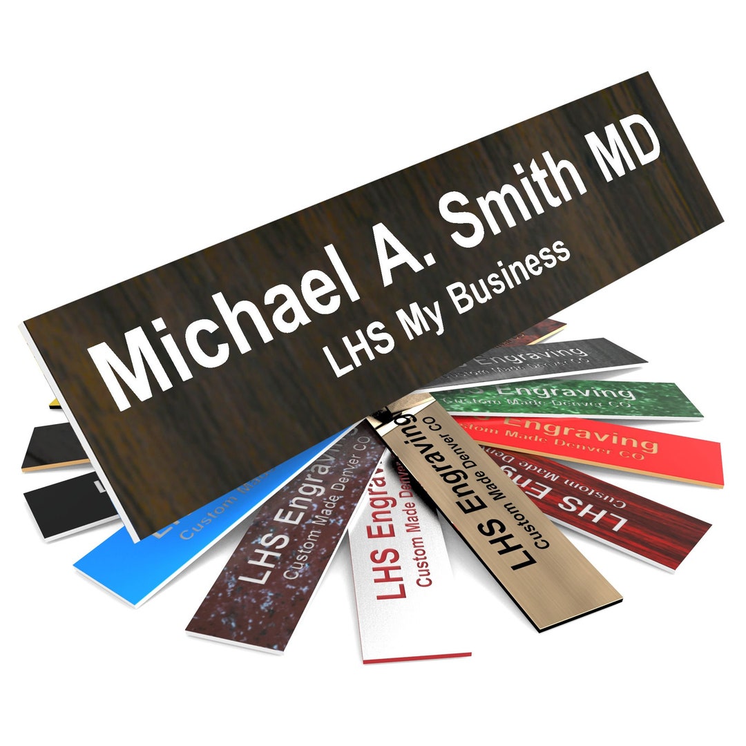 Custom Engraved Teak Wood Office Nameplate, Plastic - Etsy