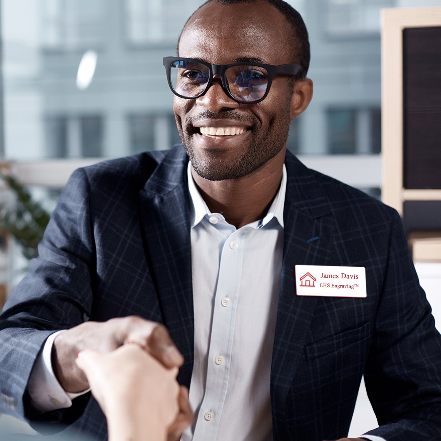 Business Name Tag for Work Custom Engraved Professional | Etsy