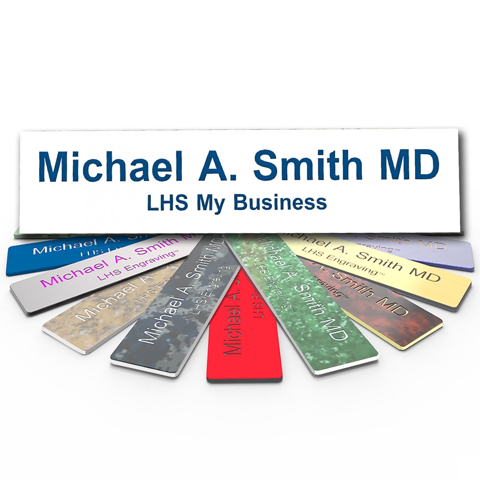 Custom Office Desk Sign Personalized Engraving White Plastic - Etsy.de