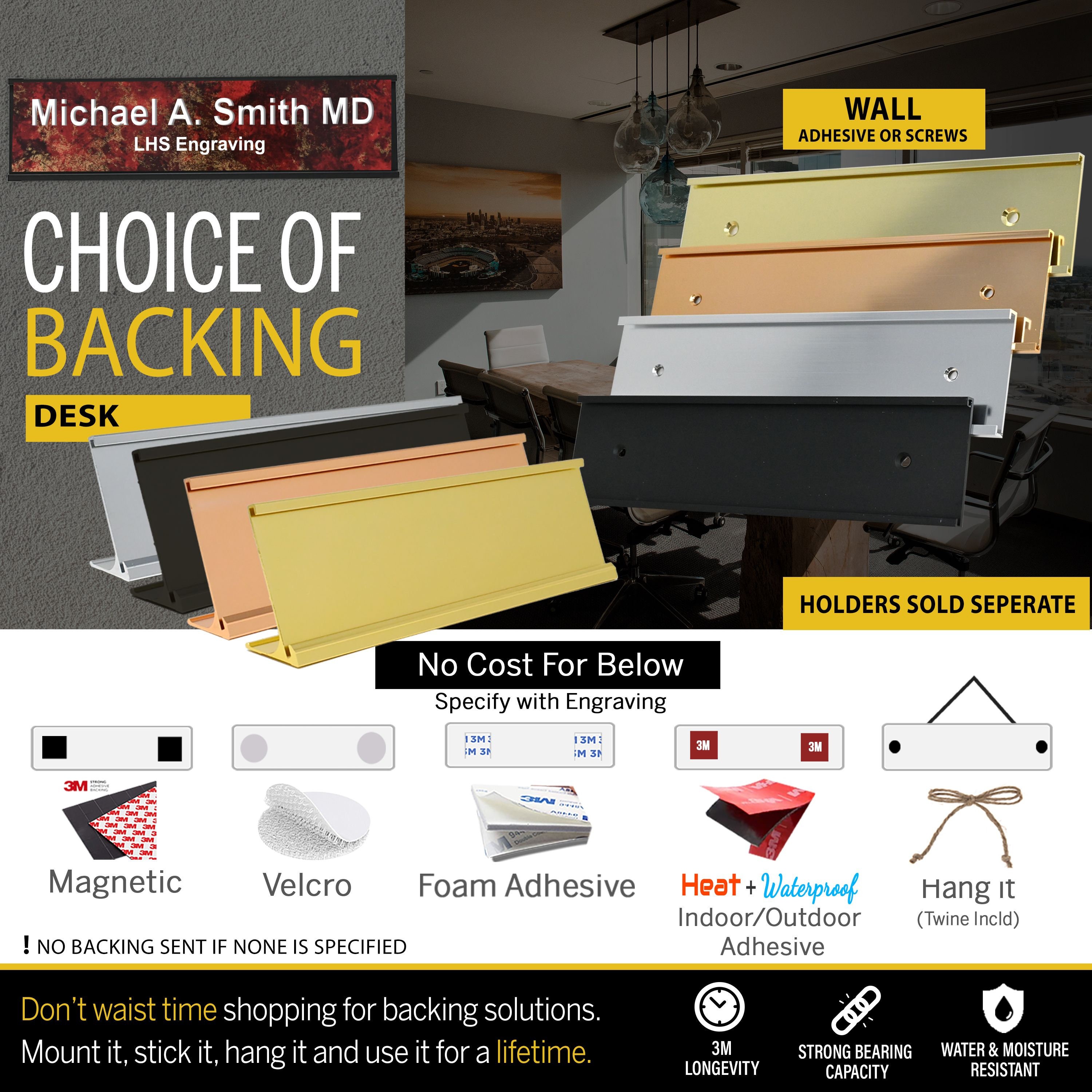 Office Door Name Plate Personalized Office Sign Engraved Ivory - Etsy ...