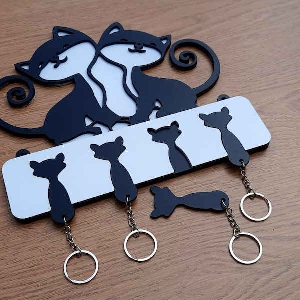 Cat Key Holder - Etsy