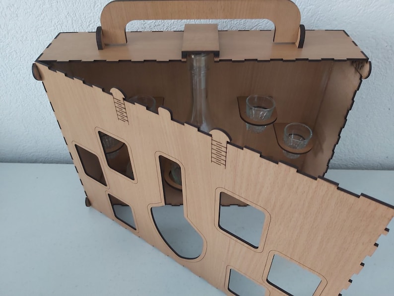 Portable Bar Suitcase Wood Files for Engraving Laser Cut - Etsy