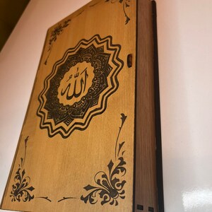 Quran Wooden Box | Quran Book | Islamic Box | Eid Gift | Ramadan Gift ...