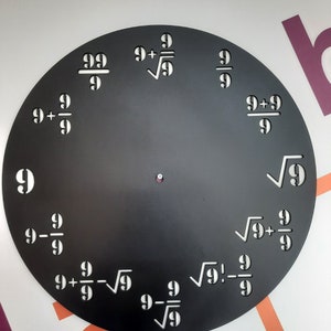 Mathematic Clock, Math Wall Clock, Math Decoration, Math Teacher Gift ...