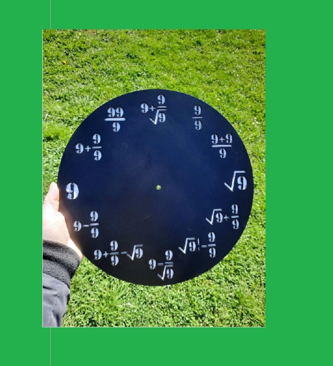 Mathematic Clock, Math Wall Clock, Math Decoration, Math Teacher Gift ...