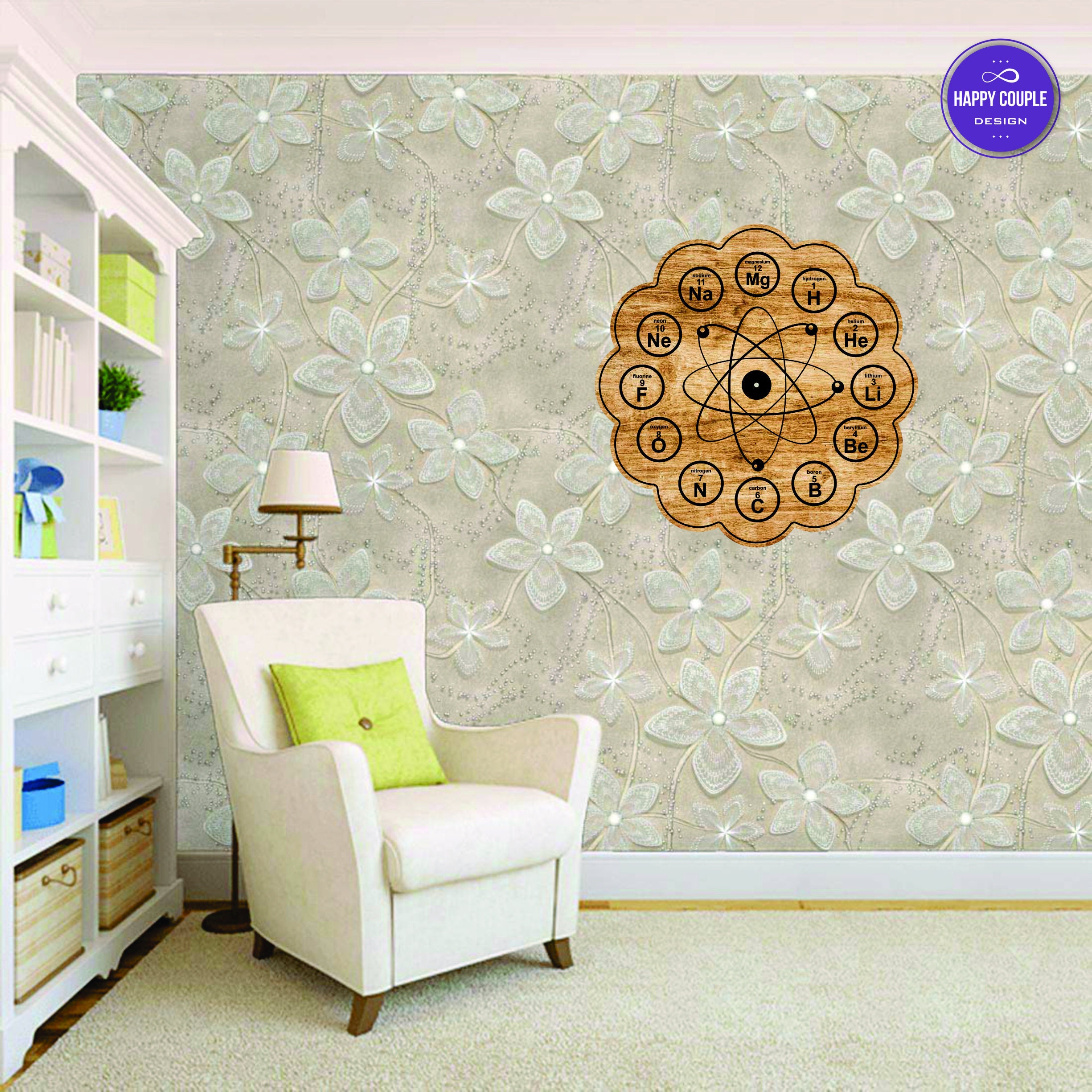 Chemistry Science Wall Clock Gift Files for Engraving Laser - Etsy