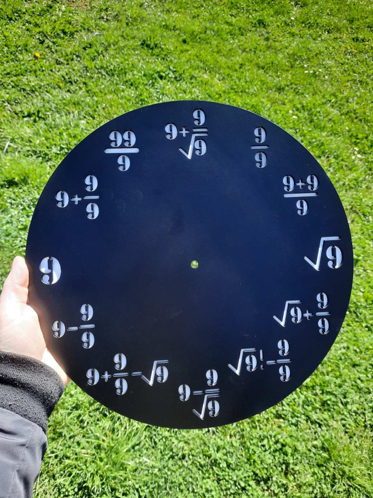 Mathematic Clock Math Wall Clock Math Decoration Math - Etsy