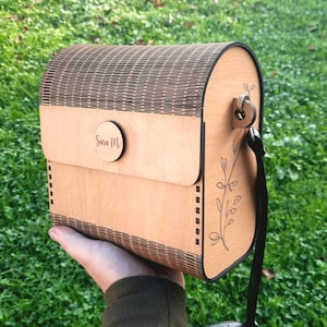 Wooden Clutch Wooden Bag,purse,handbag Laser Cut Bag Files for ...