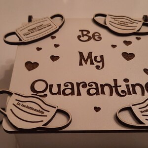 Be My Quarantine Box With Masks Valentine's Day Gift | Etsy