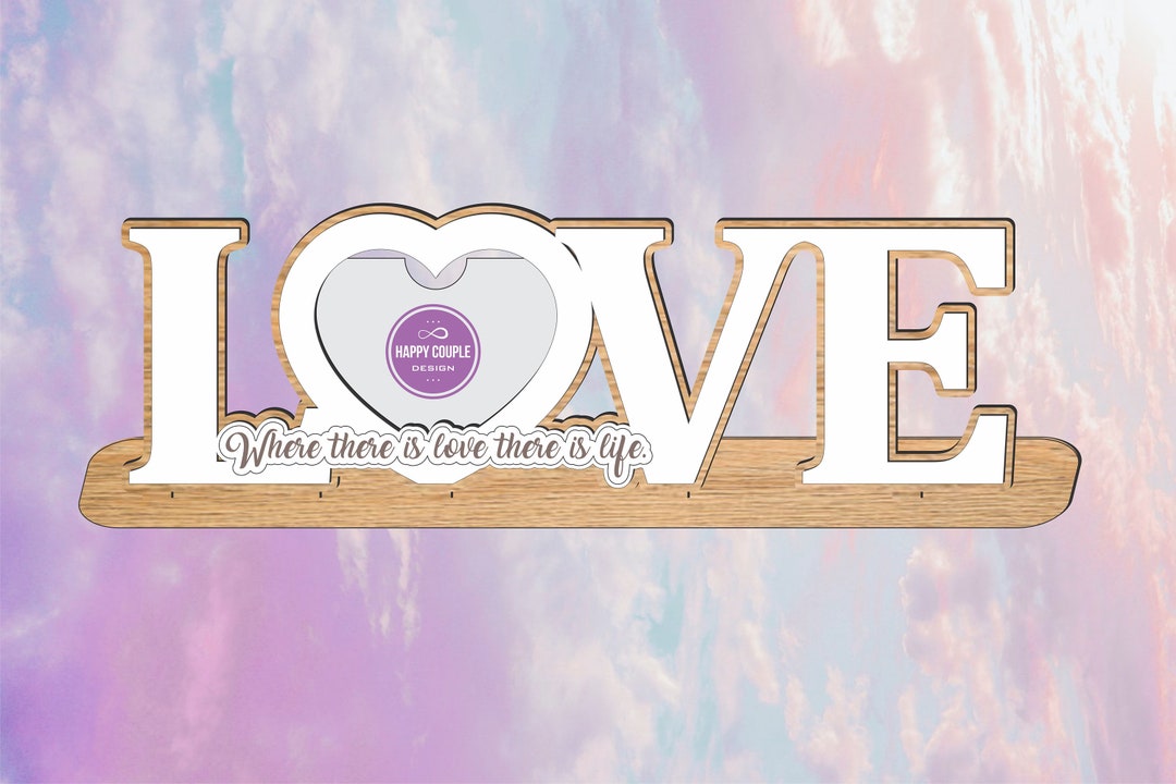 Love Frame Decoration, Shelf Decor, Frame, Love Quote , INSTANT ...