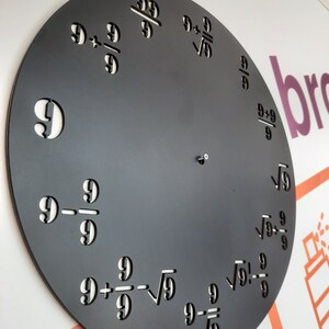 Mathematic Clock, Math Wall Clock, Math Decoration, Math Teacher Gift ...