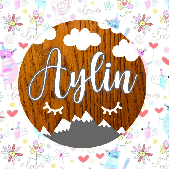 Personalized Name Sign for Kids Roombaby Nursery files for | Etsy