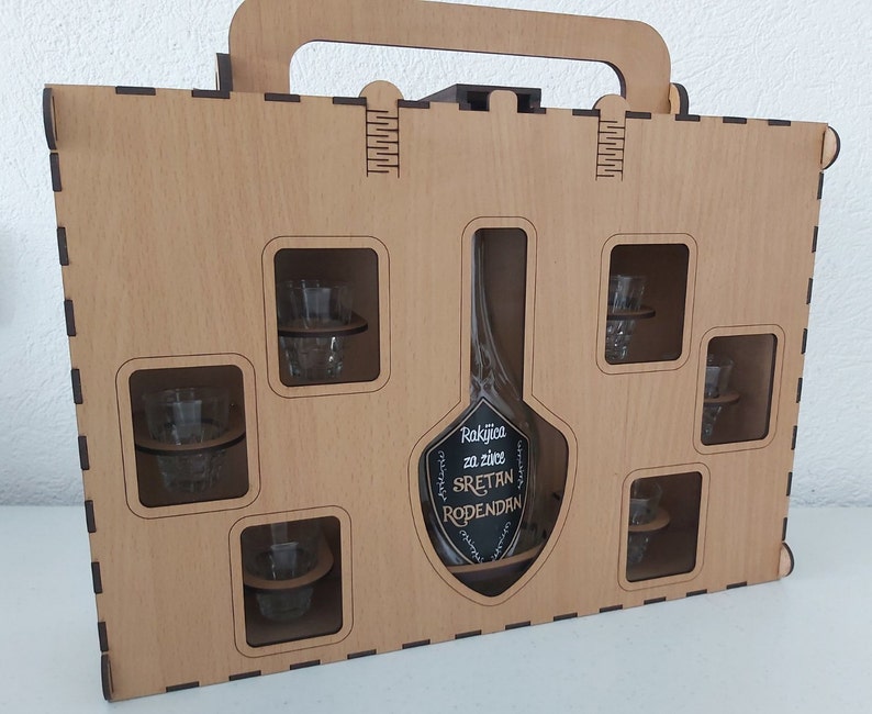 Portable Bar Suitcase Wood Files for Engraving Laser Cut - Etsy