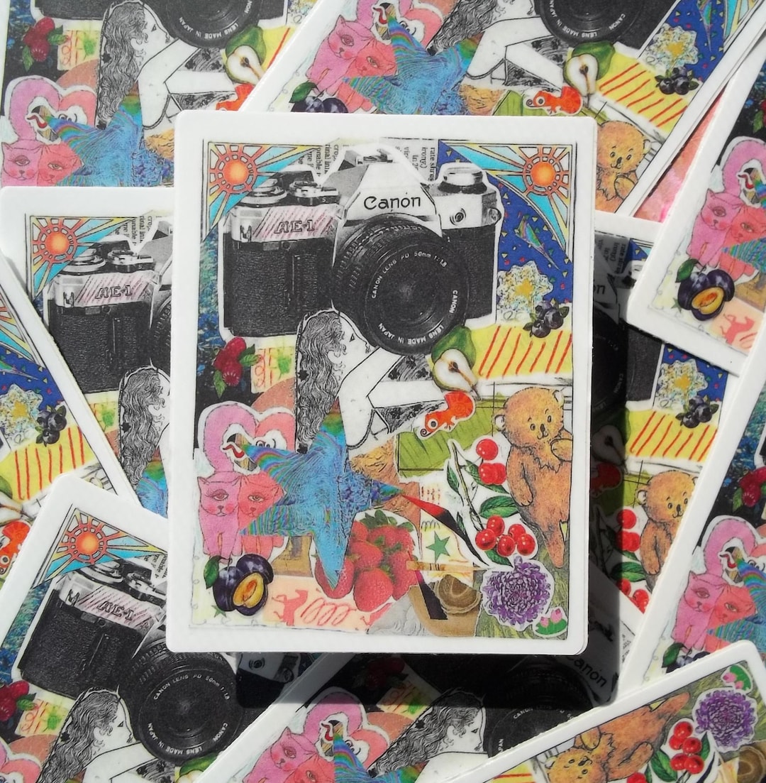 Camera Collage 3-inch Sticker - Etsy