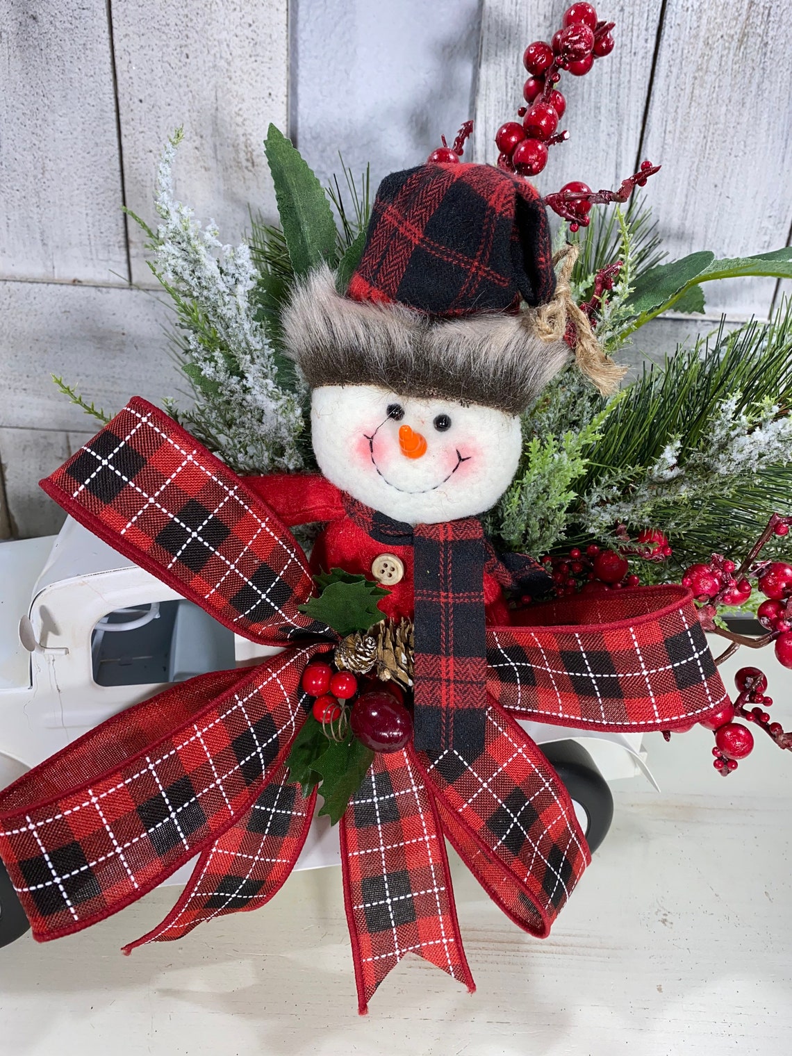 Snowman Truck, Christmas Decor, Snowman Decor, Snowman Centerpiece ...