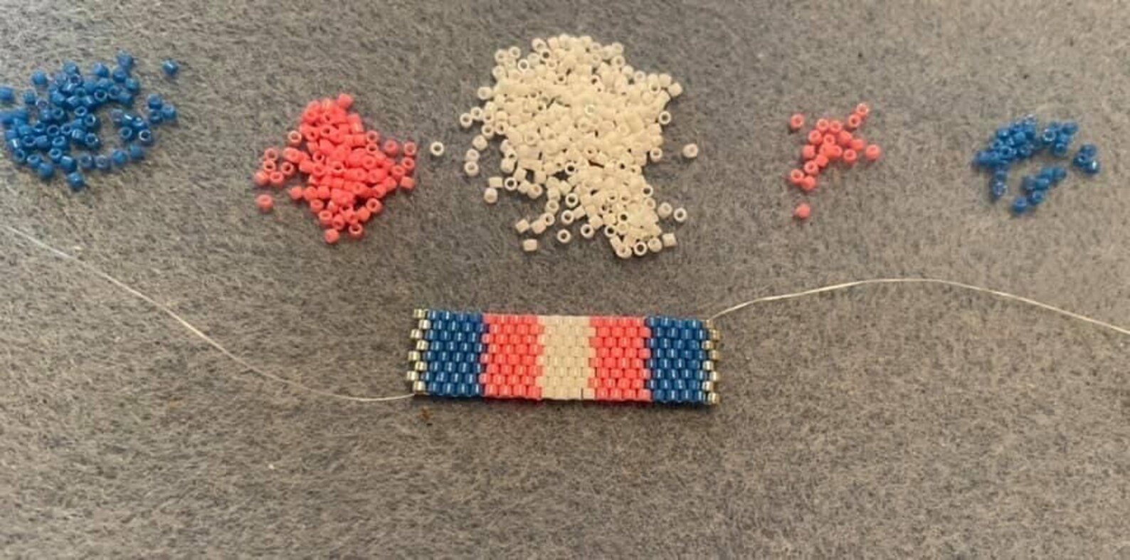Hand Beaded Trans Colors Flag Ring - Etsy