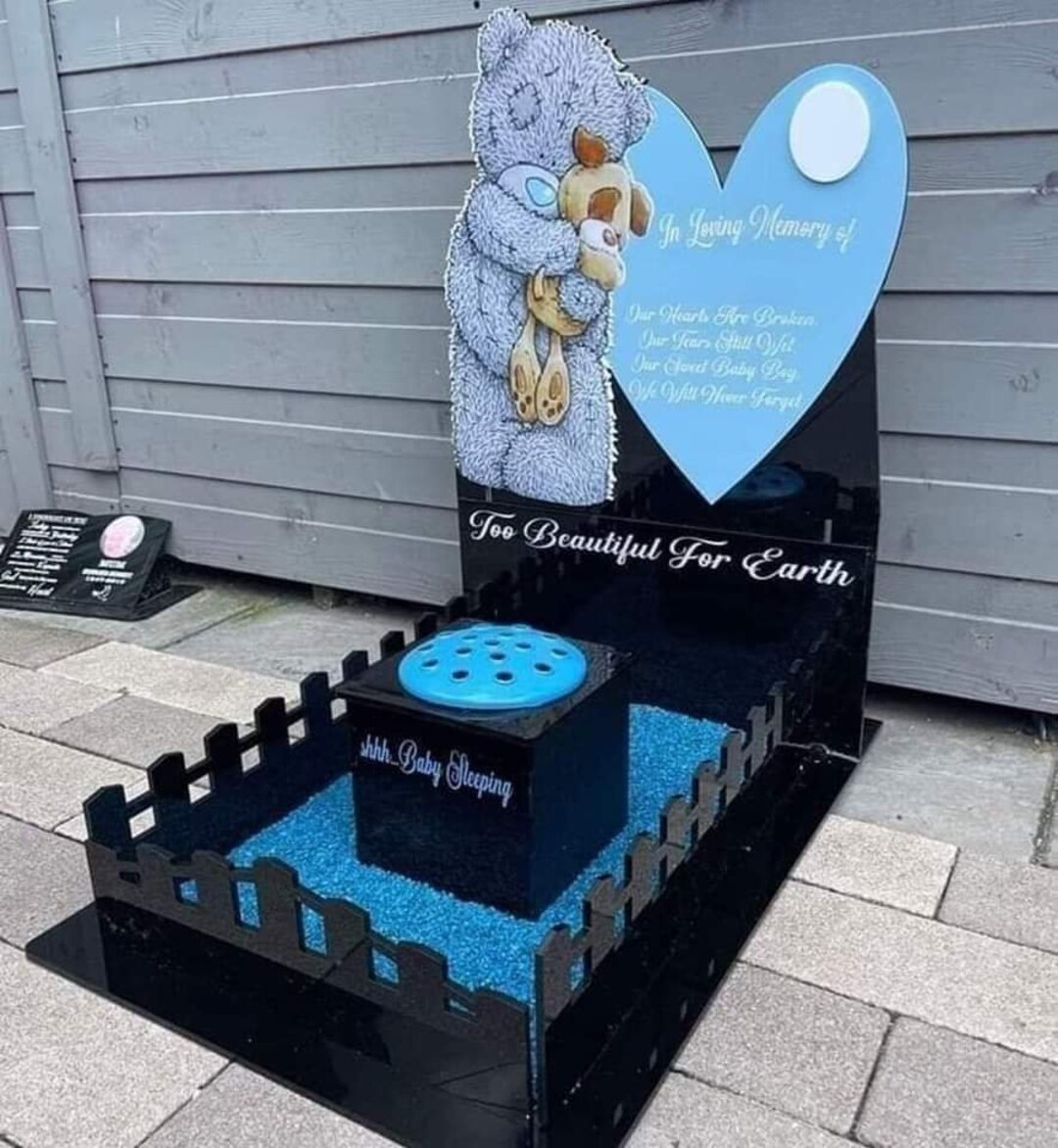 Teddy Memorial Headstone Garden - Etsy UK