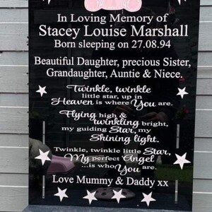 Temporary Headstone Large - Etsy