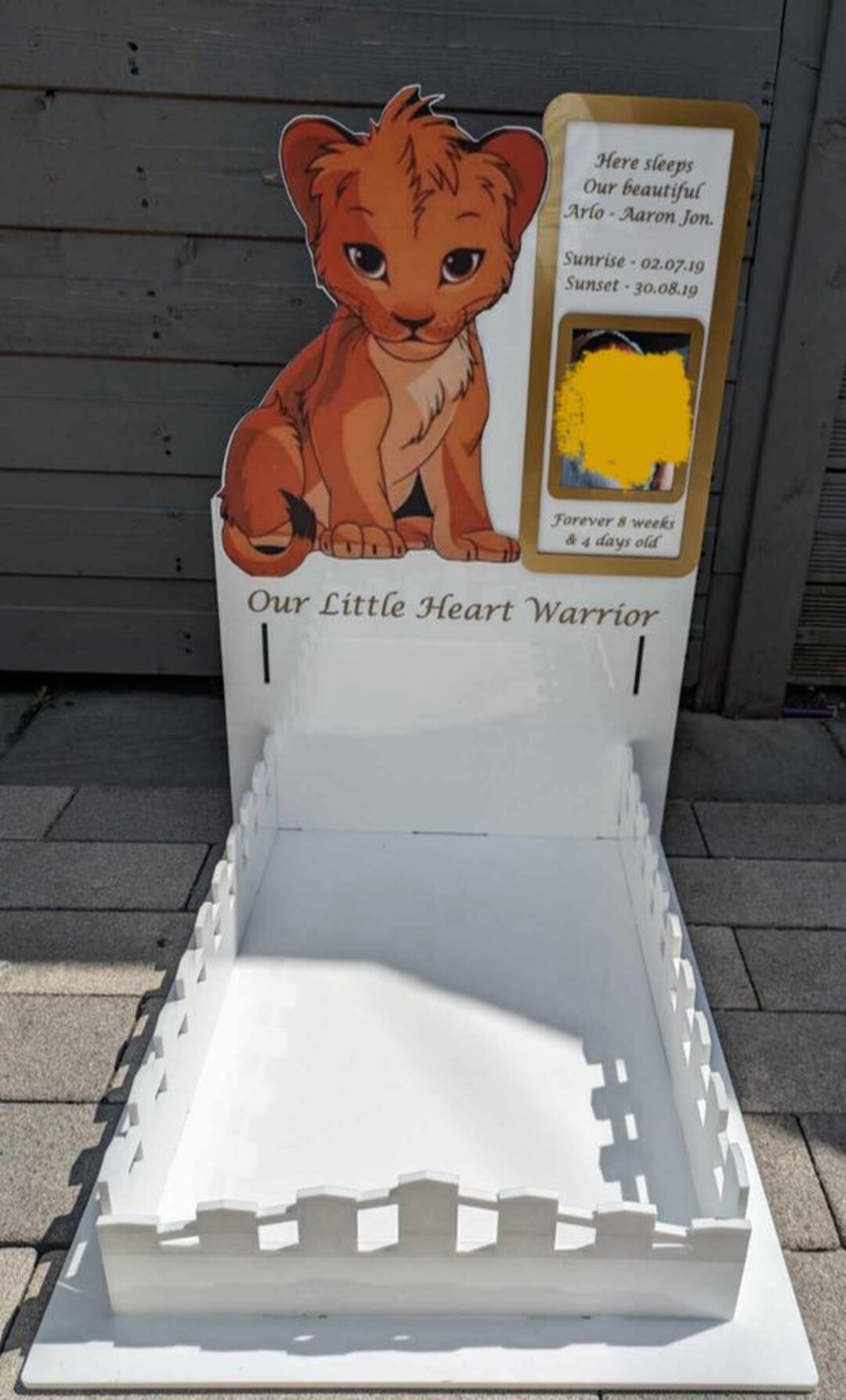 Lion Style Headstone &memorial Garden - Etsy