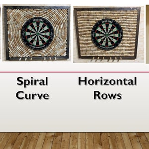 Cork Backboard With Dart Board and Darts, Handmade Dartboard Backer ...