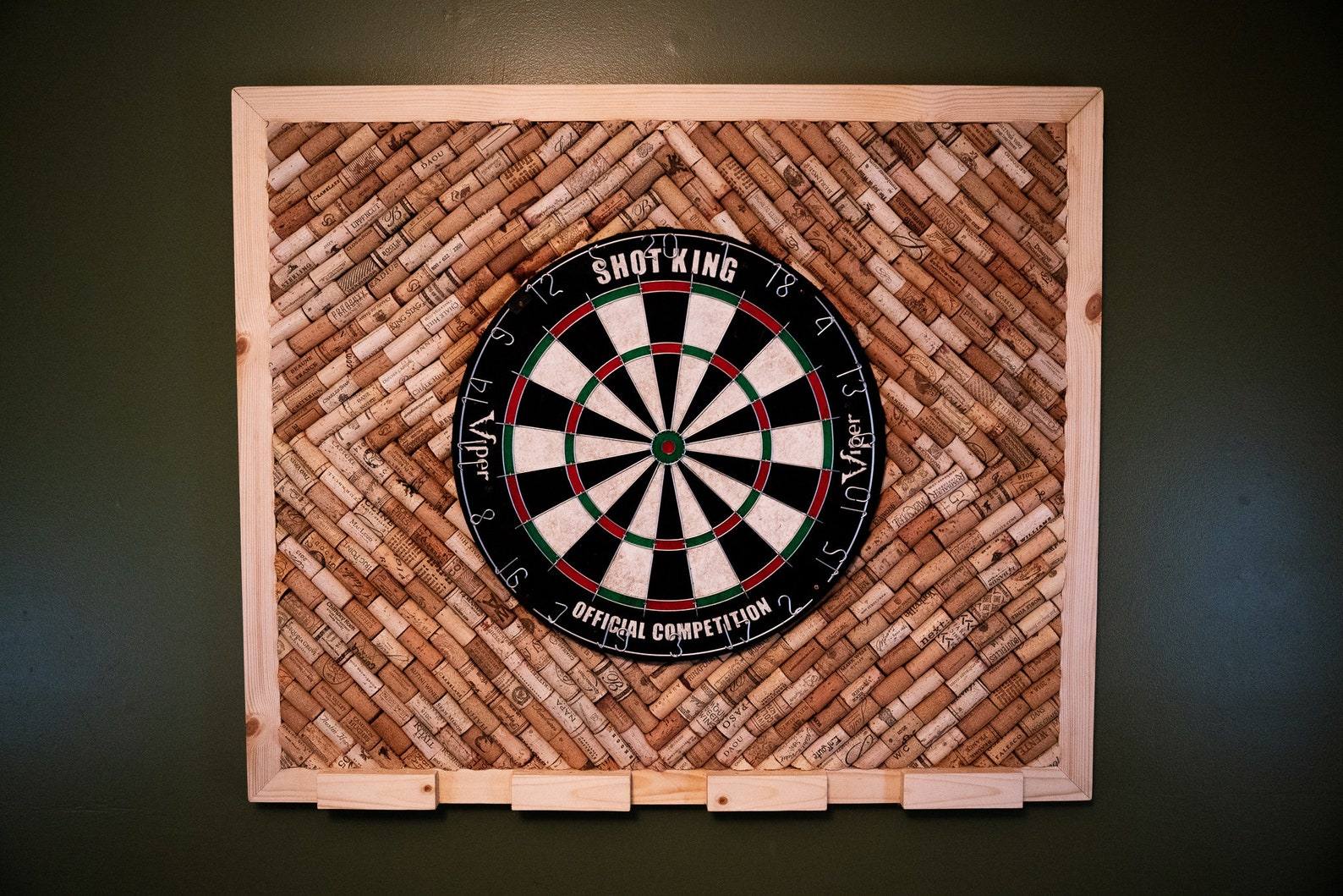 Personalized Dart Board Backboard Wood Stained/dart Cabinet / Darts ...