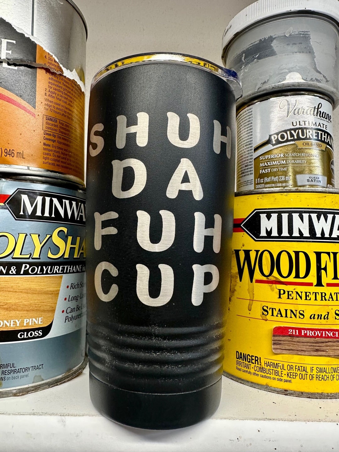 Shut-da-fuh-cup - Custom 20 Oz Insulated Travel Cup With Lid - Etsy