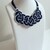 Navy Blue Knot Necklace Knot Rope Necklace Nautical Necklace summer ...