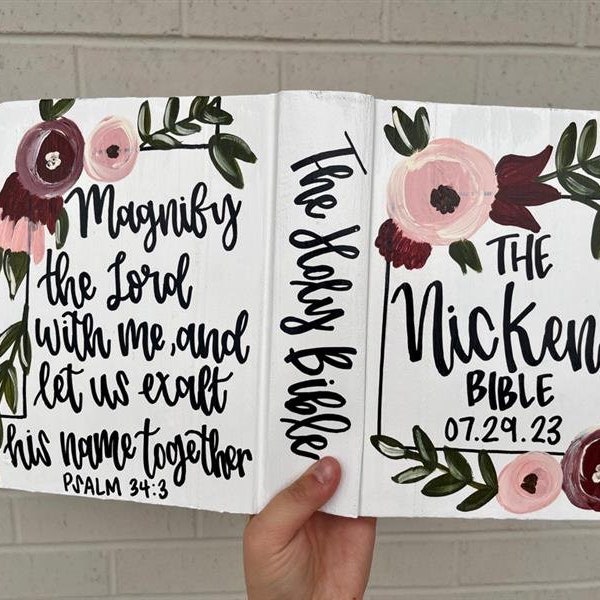 Wedding Bible Guest Book - Etsy