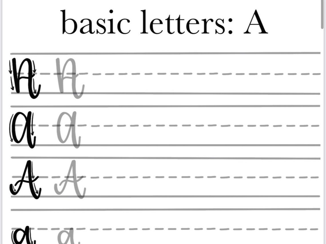 The Ultimate Guide to Lettering Basics Lettering Tutorial Printable ...