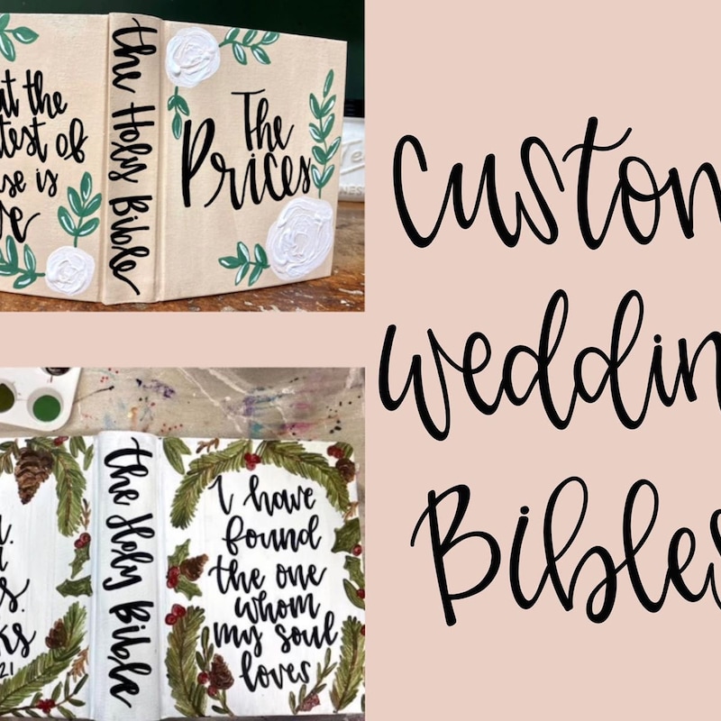 Wedding Bible Guest Book - Etsy