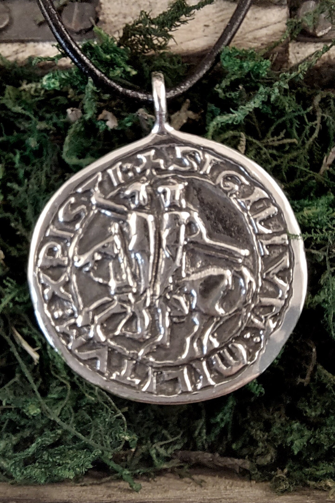 Templar Pendant Silver, Templar Pendant, Order of the Templars, Templar ...