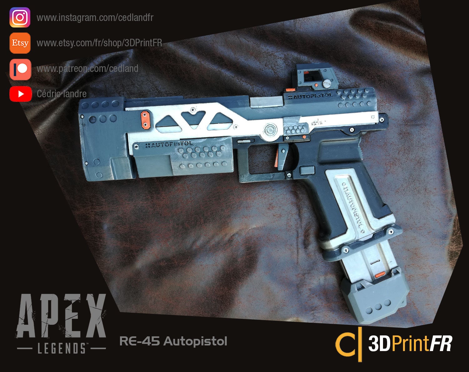 Re-45 Autopistol Pistol From the Game Apex Legends Replica 1:1 - Etsy UK