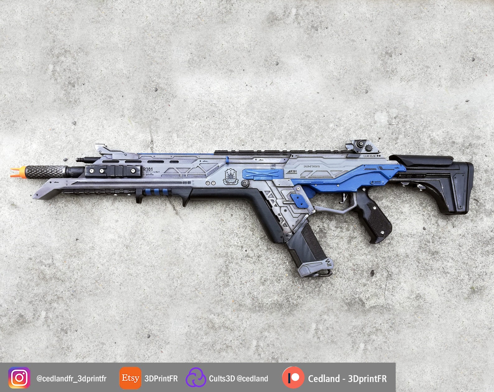 Apex Legends Game R-301 Assault Rifle Replica 1:1 Fan Art Prop - Etsy
