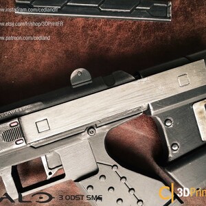Dismountable Halo ODST SMG Submachine Gun 1:1 Replica Painted Custom ...