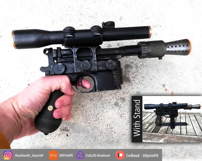 DL 44 Blaster Parts-esb Version, Luke Skywalker Han Solo Blaster - Etsy