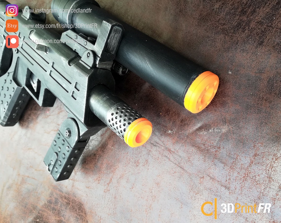 Halo ODST SMG Submachine Gun Removable Replica 1:1 Painted - Etsy