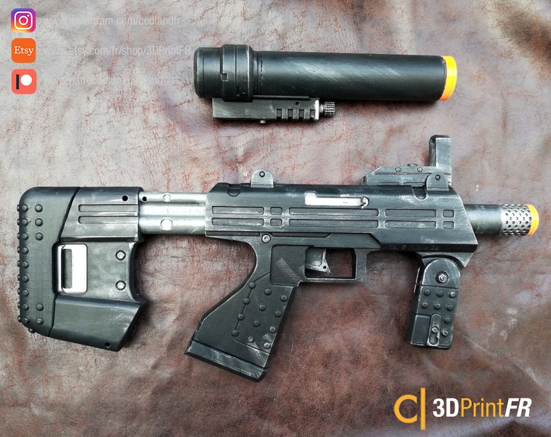 Halo ODST SMG Submachine Gun Removable Replica 1:1 Painted - Etsy UK