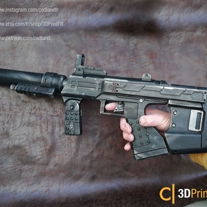 Dismountable Halo ODST SMG Submachine Gun 1:1 Replica Painted Custom ...