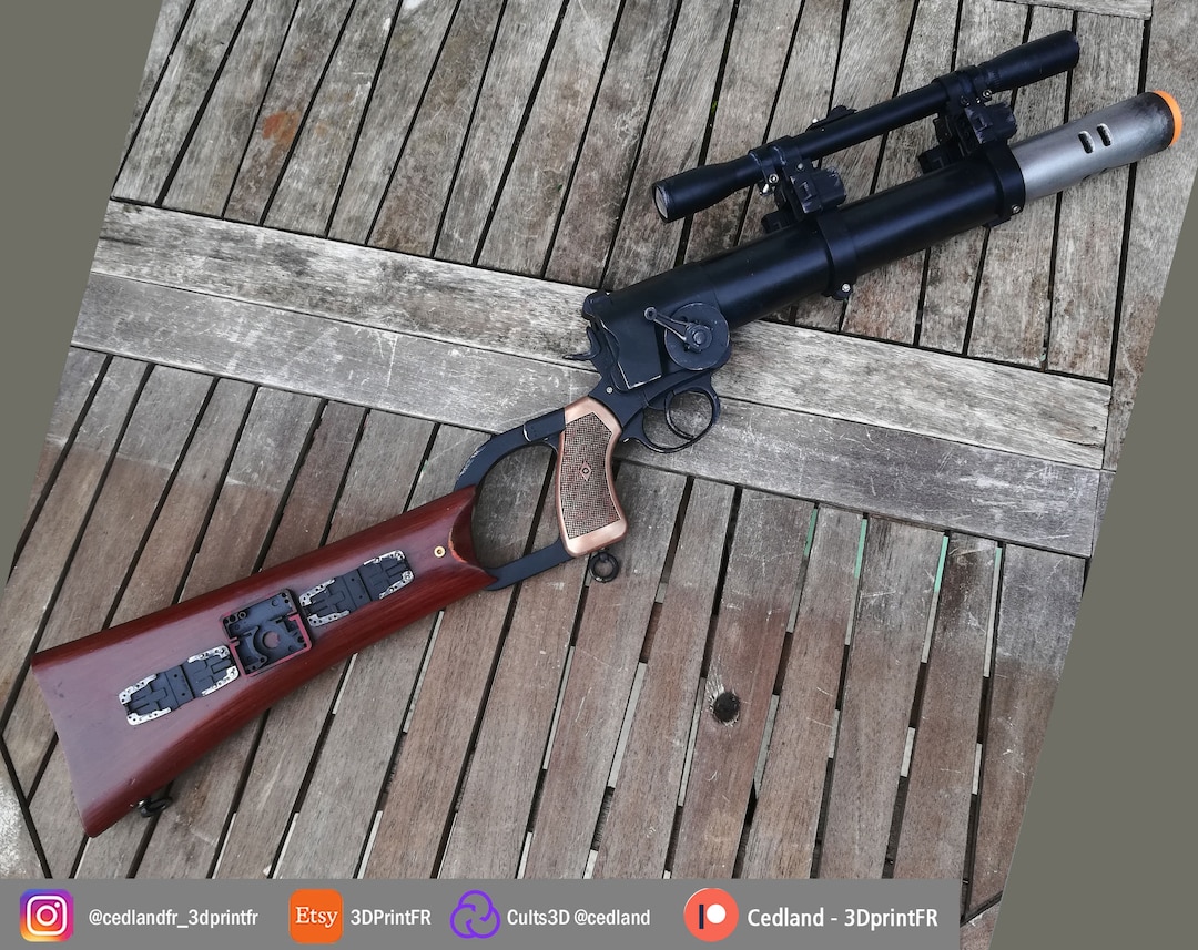 Boba Fett's EE-3 ESB Blaster Rifle 1:1 Replica Painted Custom Prop - Etsy