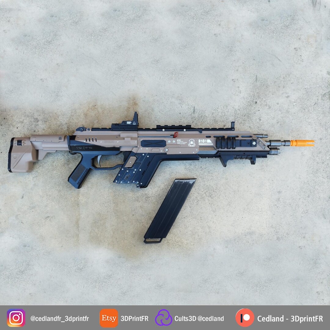 R-101 Assault Rifle From Titanfall Game Replica 1:1 Fan Art Prop - Etsy UK