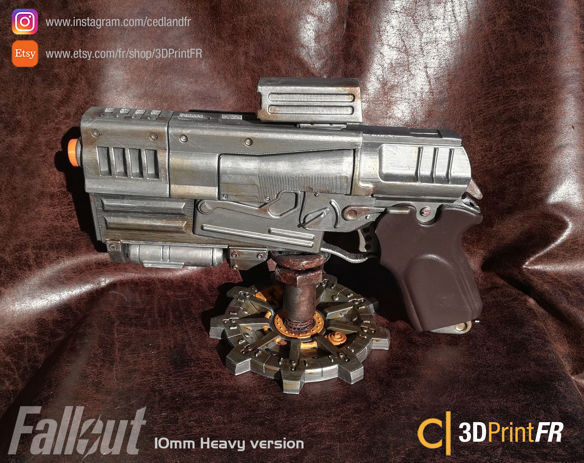 10mm Extended Version of Fallout Replica 1:1 Fan Art Prop - Etsy