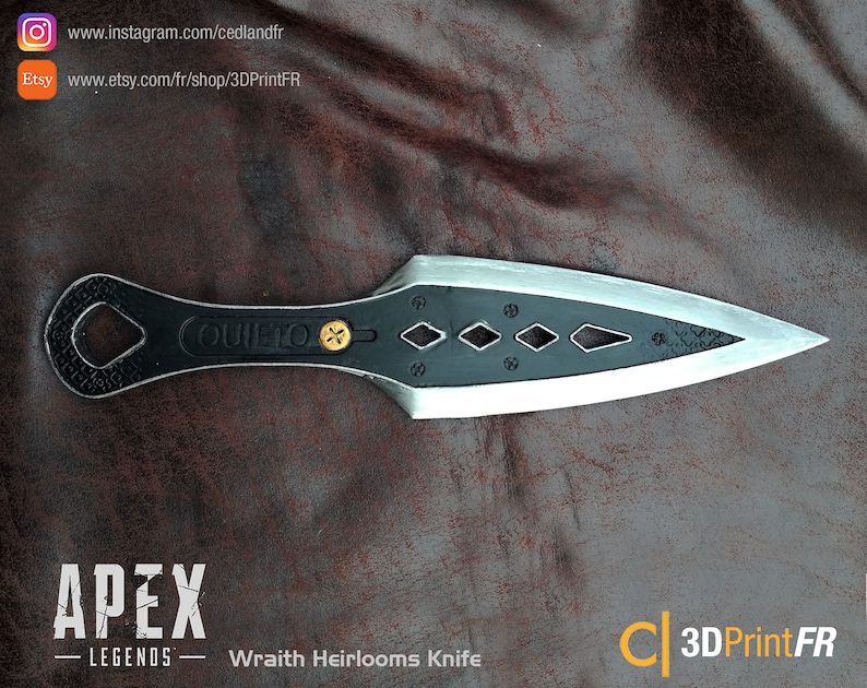 Knife Heirlooms of Wraith from Apex Legends replica 1:1 | Etsy