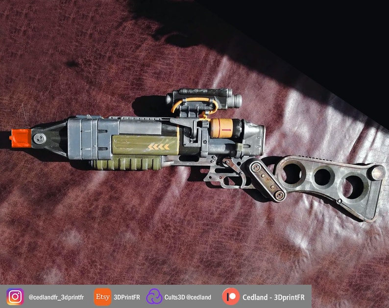 Fallout Laser Rifle Replica 1:1 Fan Art Prop - Etsy