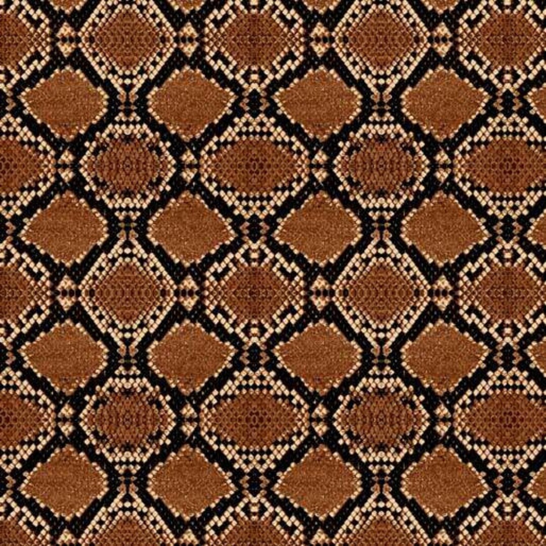 African Safari Snake Skin 0223W Cotton Quilting Fabric 1/2 YARD - Etsy