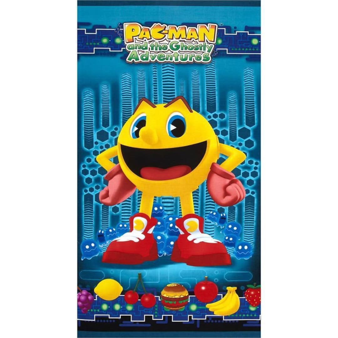 Pac-man Multi Cotton Quilting Fabric Panel - Etsy