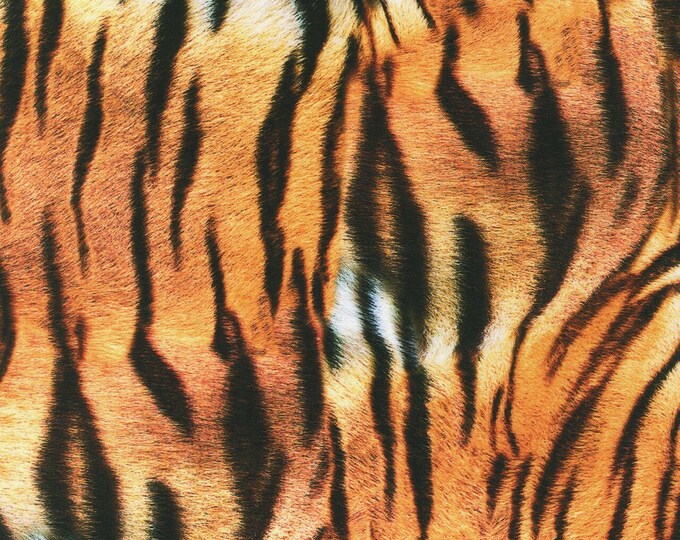 Animal Fabric Tiger Skin Print Animal Kingdom Collection - Etsy