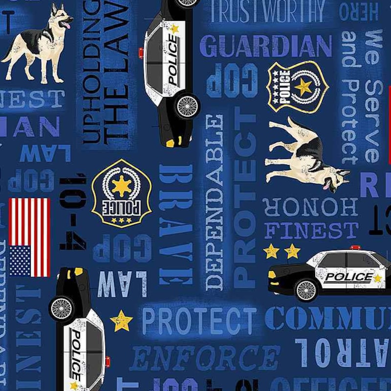 Policeman Quilt - Etsy