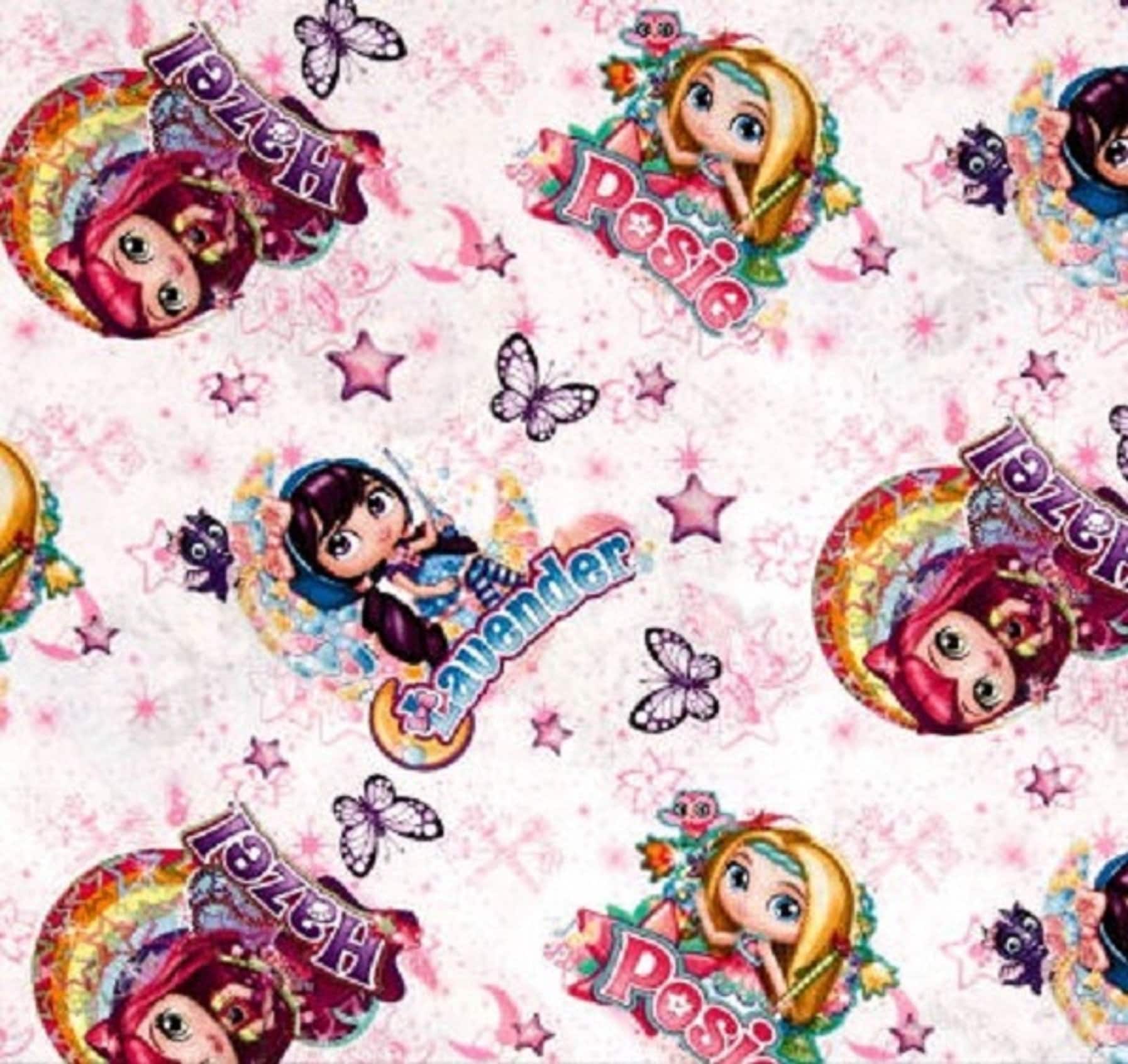 Little Charmers Little Charmer Friends Multi Cotton Quilting Fabric 1/2 ...