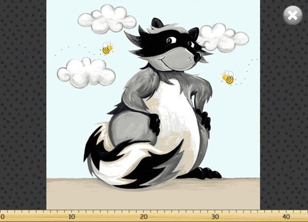 Susybee Woodland Friends Play Mat Cotton Quilting Fabric Panel - Etsy