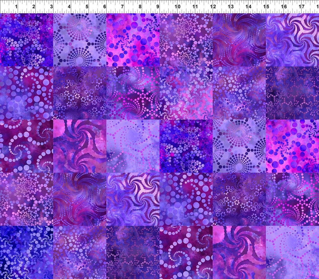 Elysian Patchwork Purple 2JYN-3 Cotton Quilting Fabric 1/2 YARD - Etsy